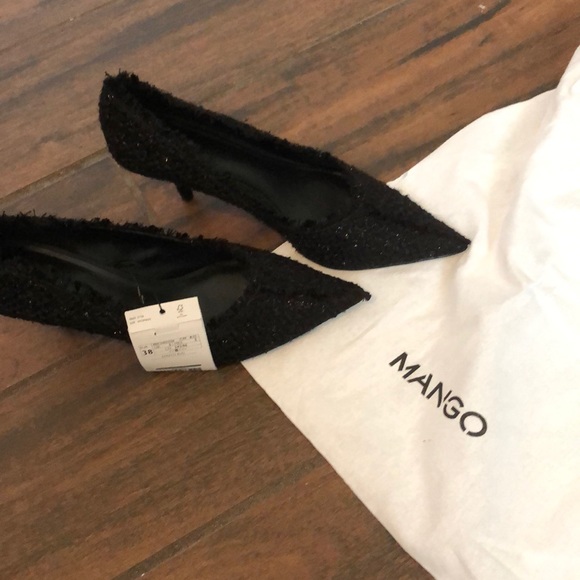 Mango | Shoes | New Mango Tweed Heels | Poshmark
